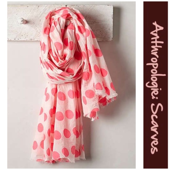 Anthropologie | Accessories | Anthro Brushed Dots Scarf By Beck ...
